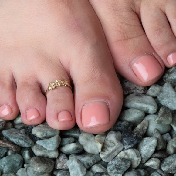 Element Shine | Jewelry | K Solid Gold Hawaiian Flower Plumeria Knuckle ...